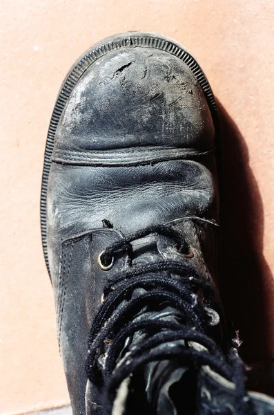 Isolated Used Army Boots - Frontal Stock Photo by ©eldadcarin 22416161