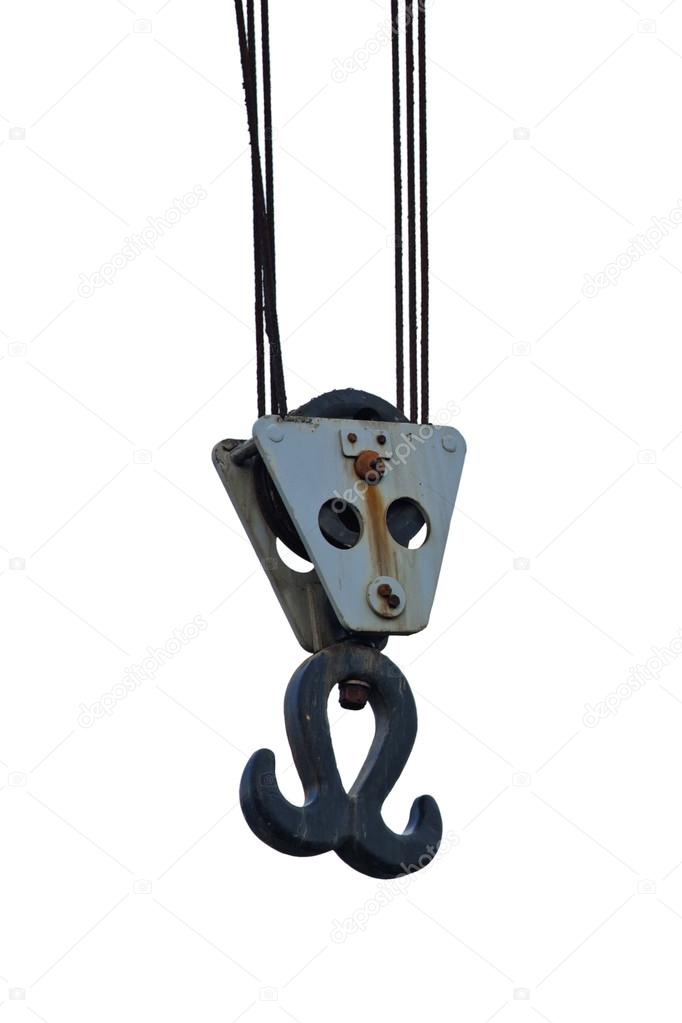 Isolated Vintage Harbour Crane Hook Stock Photo by ©eldadcarin 23035702