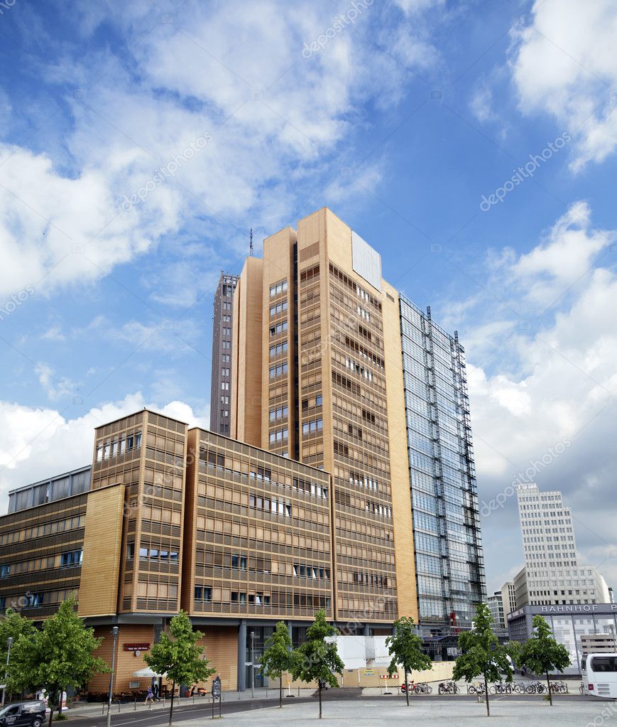 Terracotta building in Potsdamer Platz — Stock Editorial Photo ...