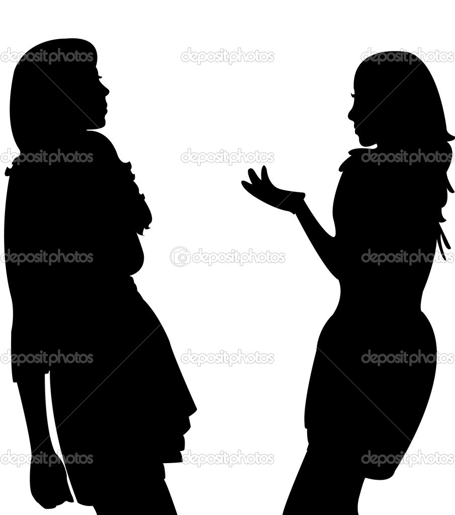 Two girls talking — Stock Photo © Dr.Art #26200163