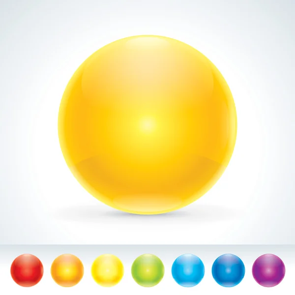 Esferas de color imágenes de stock de arte vectorial | Depositphotos