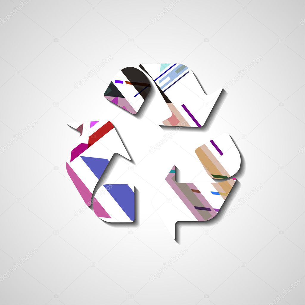 Recycle Symbol, abstract style illustration Stock Vector by ©endpz 41996247