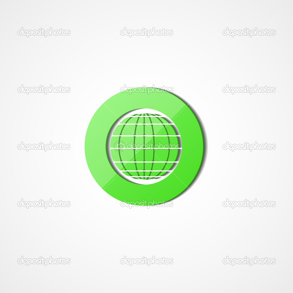 Earth globe web icon Stock Vector by ©endpz 48434685
