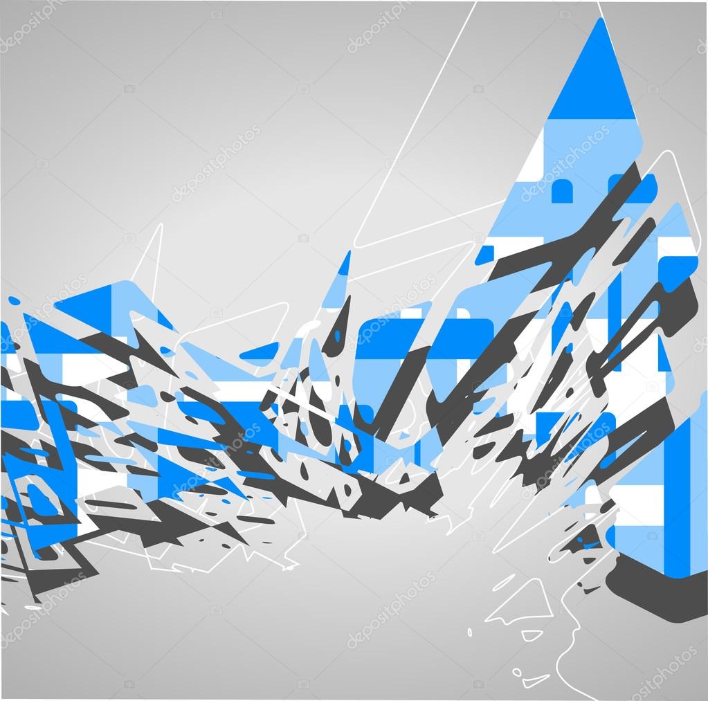 Futuristic background, geometric illustration. Stock Vector Image by ...