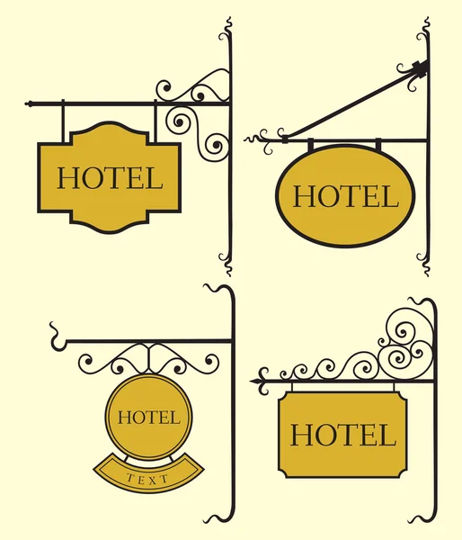 Blank board sign - hotel, restaurant sign Stock Vector Image by ...