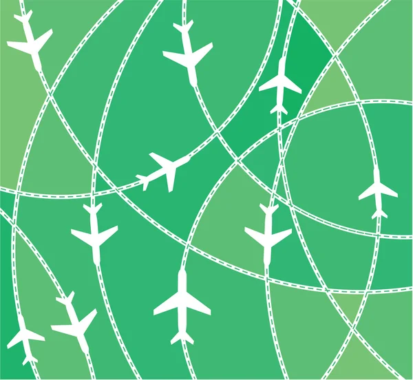 Airplane destination routes — Stock Vector © branchecarica #29271407