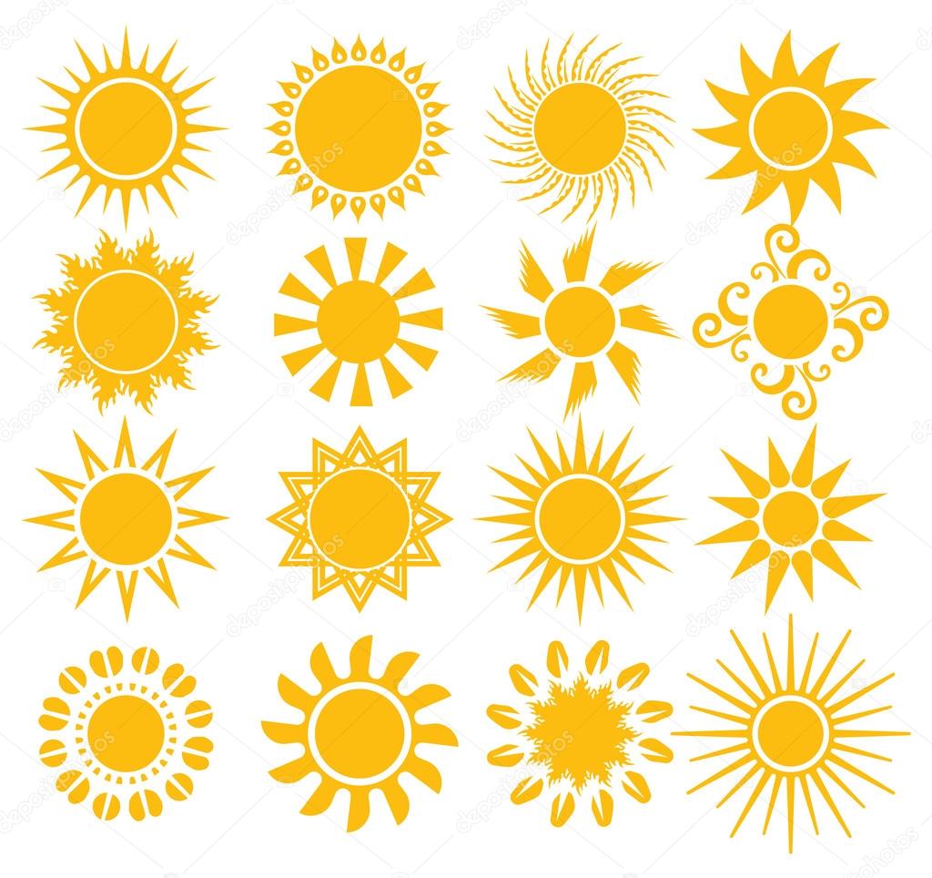 Suns - elements for design Stock Vector Image by ©branchecarica #26847623