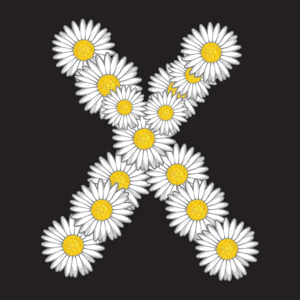 Flower letter in vector Vector Art Stock Images | Depositphotos