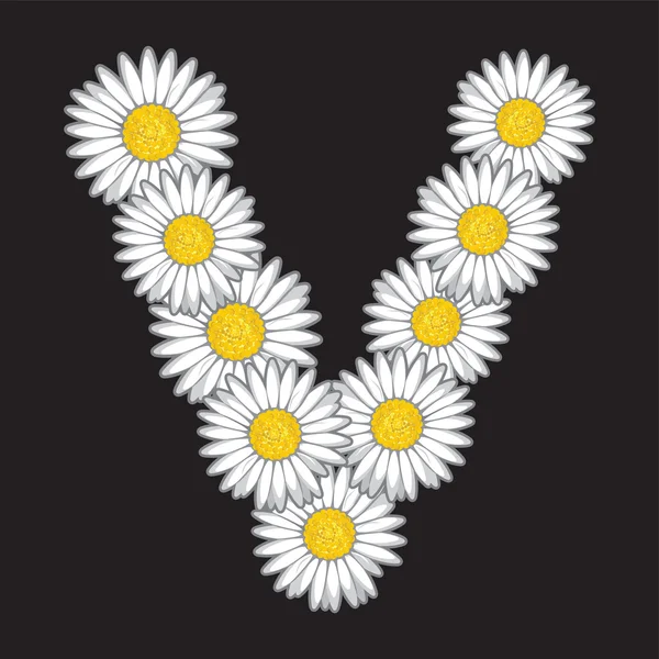 Flower letter in vector Vector Art Stock Images | Depositphotos