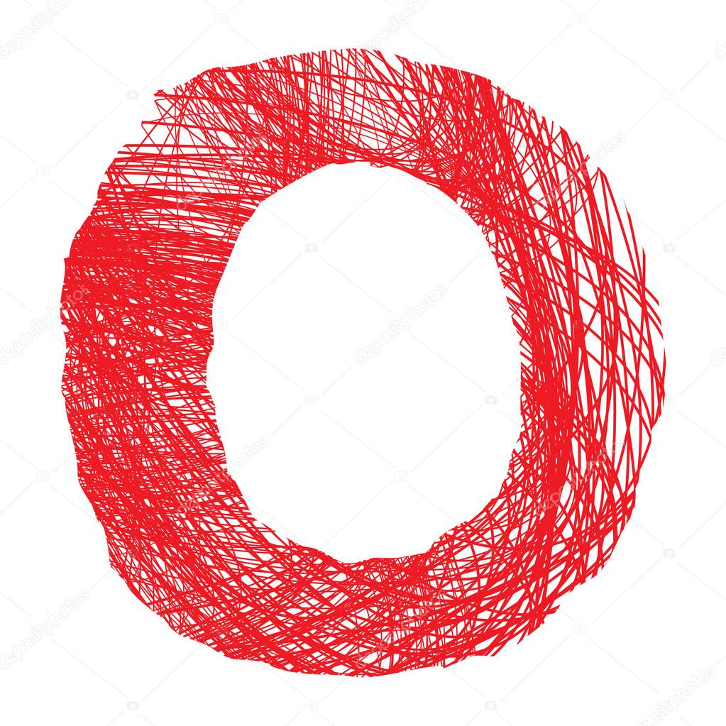 Sketch letter O isolated on white background Stock Vector by ...