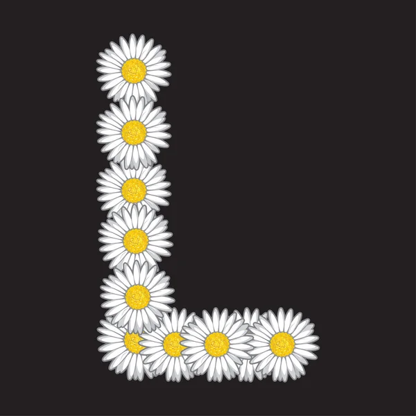 Flower letter in vector Vector Art Stock Images | Depositphotos