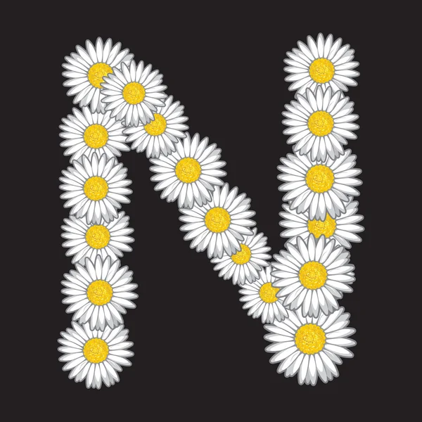 Flower letter in vector Vector Art Stock Images | Depositphotos