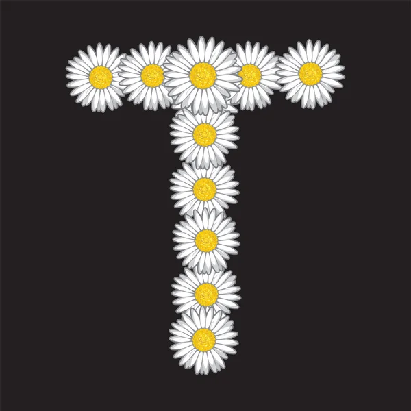 Flower letter in vector Vector Art Stock Images | Depositphotos