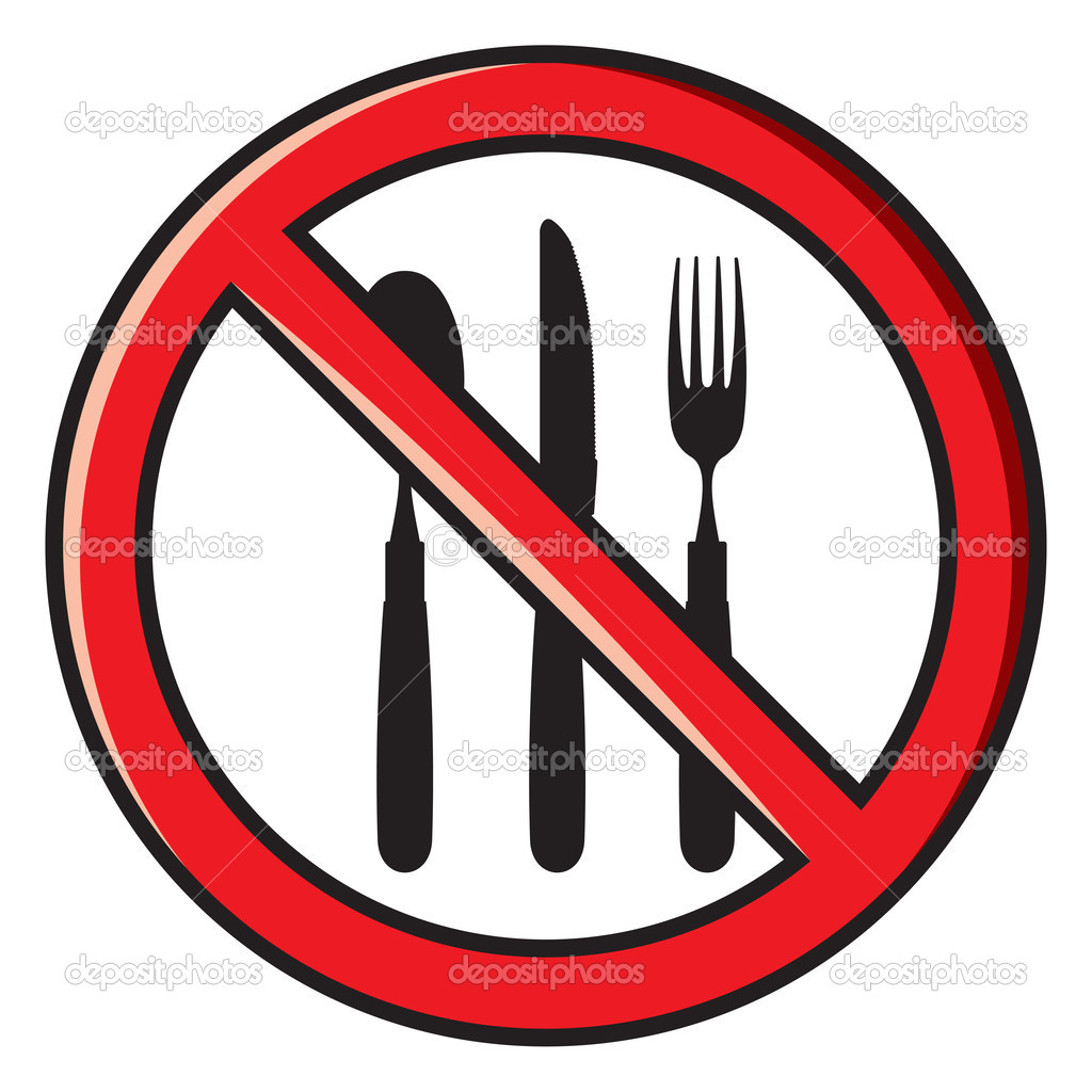 No se come, no permite comida — Vector de stock #42281197 — Depositphotos