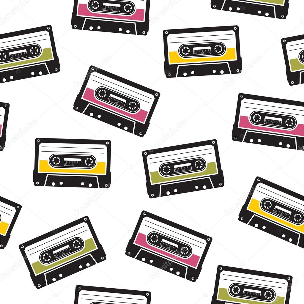 Cassette Tape Pattern Stock Vector By ©branchecarica 50586143