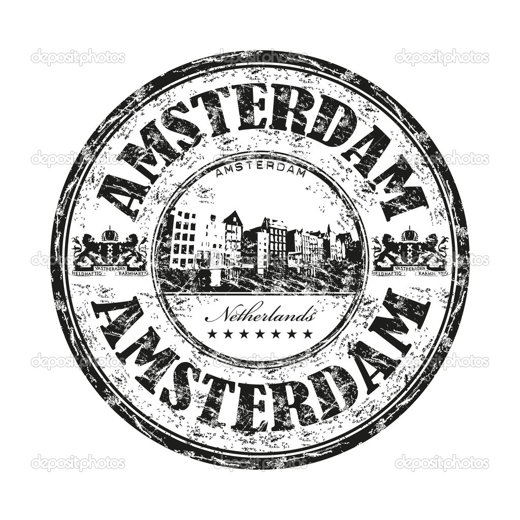 Amsterdam grunge rubber stamp — Stock Vector © oxlock #23532201