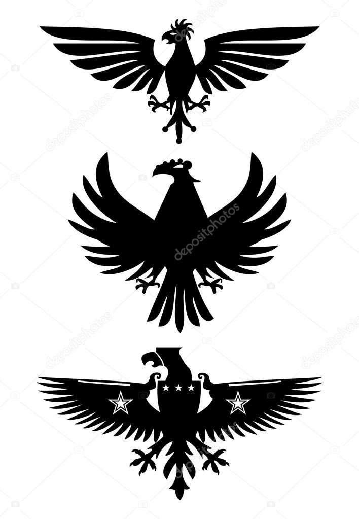 Heraldic birds Stock Vector Image by ©oxlock #23554459