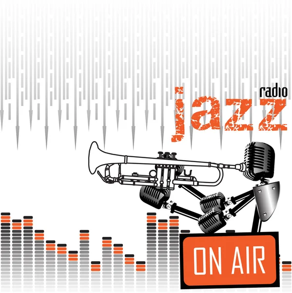 Jazz musician background — Stock Vector © creative-4m #6289142