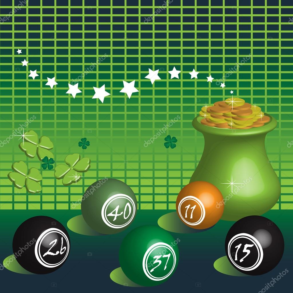 Golden pot and lottery balls Stock Vector Image by ©oxlock #30322721
