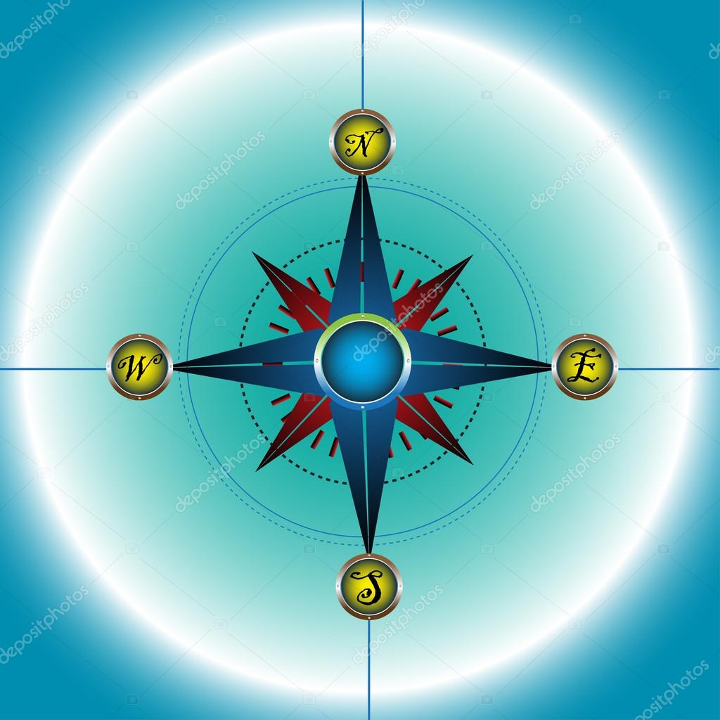 Blue compass Stock Vector Image by ©oxlock #31606333