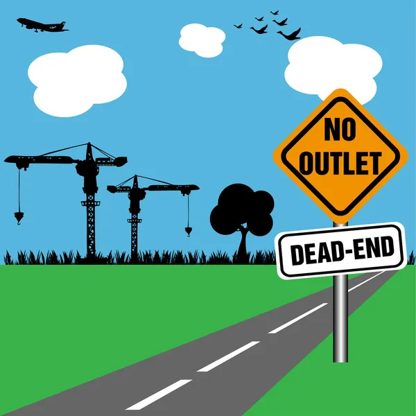 Dead end street Vector Art Stock Images | Depositphotos