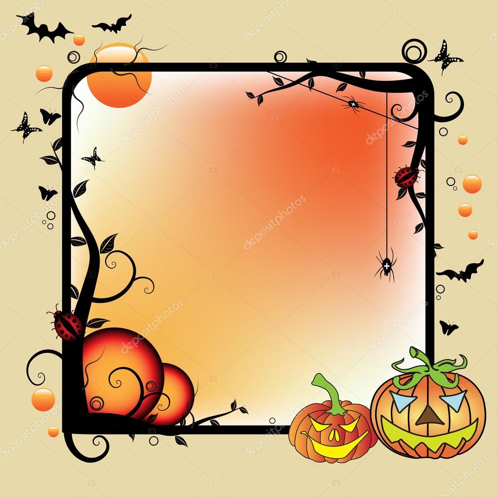 Marco de Halloween — Archivo Imágenes Vectoriales © oxlock #32320303