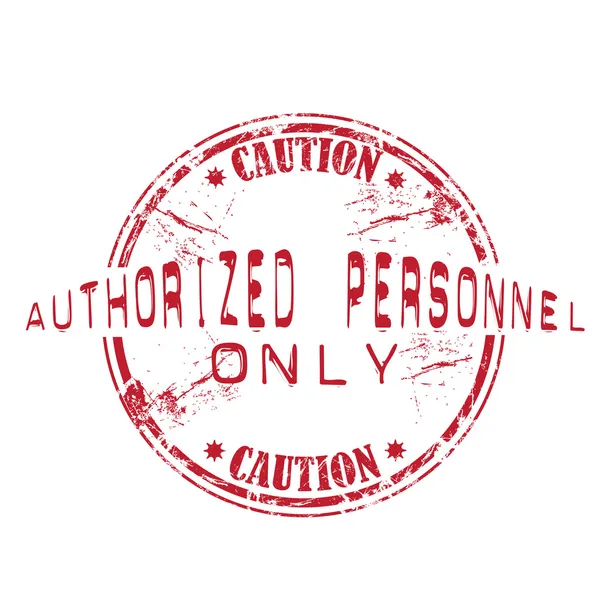 Authorized personnel only Vector Art Stock Images | Depositphotos