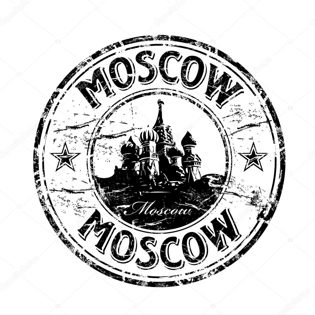 Moscow grunge rubber stamp — Stock Vector © oxlock #36509899