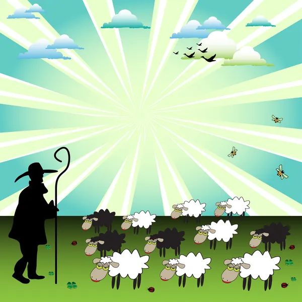 Shepherd man Vector Art Stock Images | Depositphotos