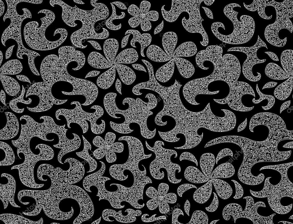 Beautiful seamless with curling flowers Stock Vector Image by ...