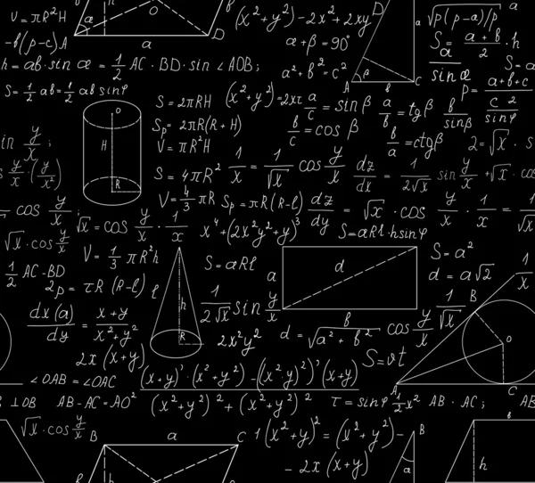 Beautiful mathematical seamless pattern with algebra equations, figures ... Beautiful mathematical seamless pattern with algebra equations, figures ...