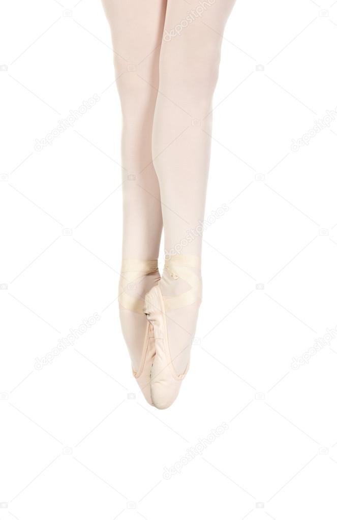 Bailarina de ballet mostrando varias posiciones clásicas de pies de ...