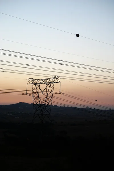 Power Tower Silhouette - Stock Image - Everypixel