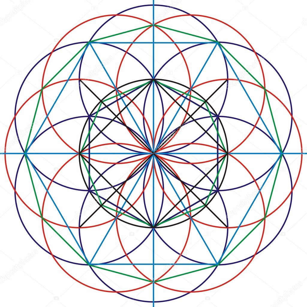 Geometric construction — Stock Vector © daskar69 #22615465