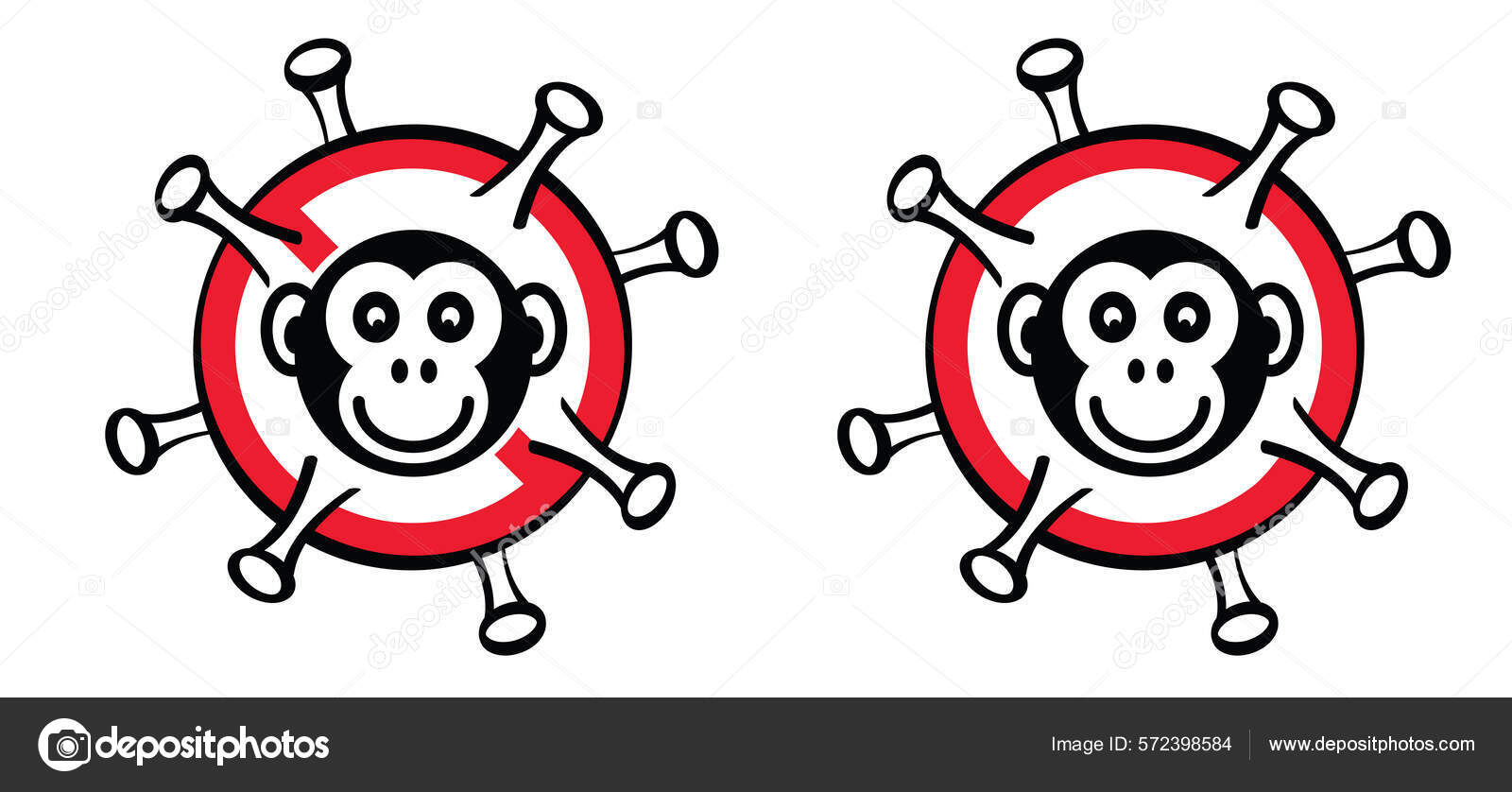 Stop Monkeypox Monkey Pox Viral Disease Pictogram Logo Virus Outbreak ...