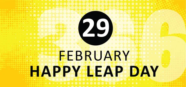 Happy Leap Day Leap Year Slogan Calendar Page February Month Stock ...