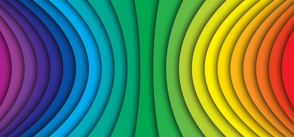 CMYK or RGB color wheel wave. Rainbow stripes background cyan, magenta ...