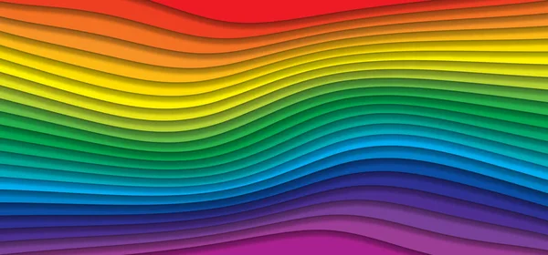 CMYK or RGB color wheel wave. Rainbow stripes background cyan, magenta ...