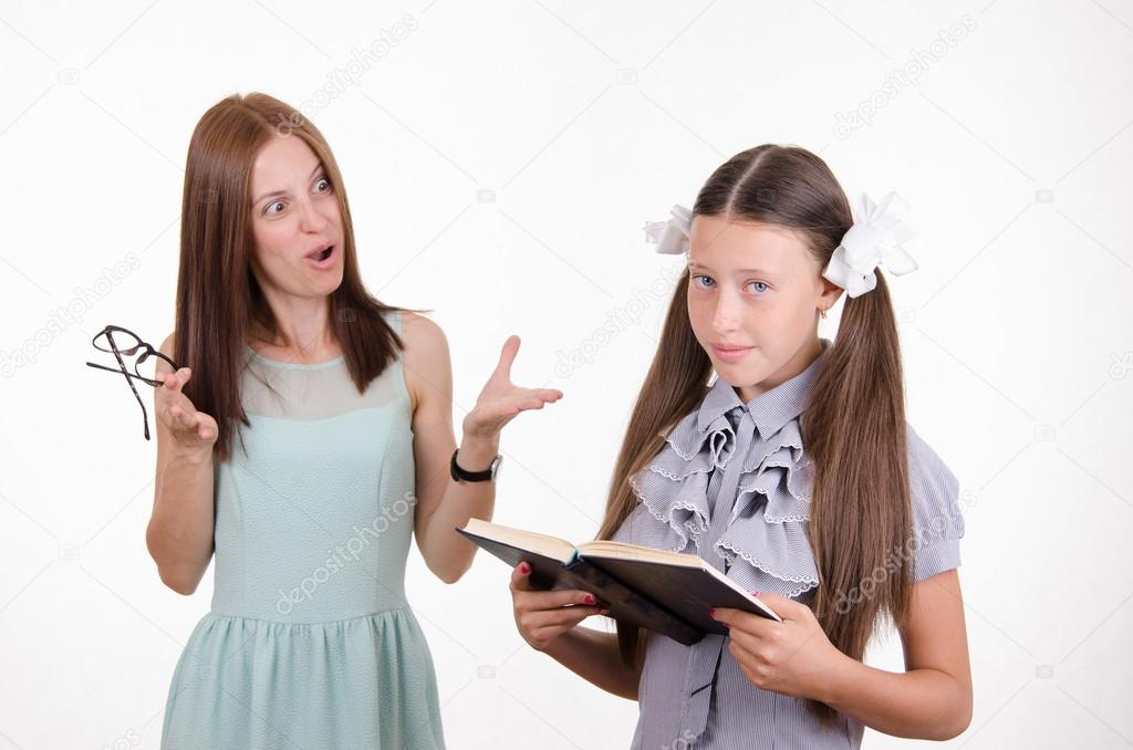 Teacher yelling at pupil — Stock Photo © Madhourses #50633717