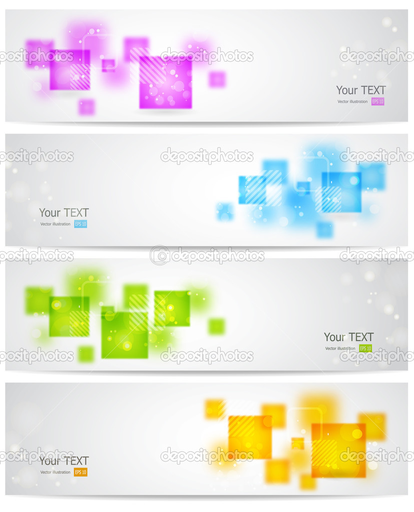 Vector abstract color banner Stock Vector Image by ©marigold_88 #22604209