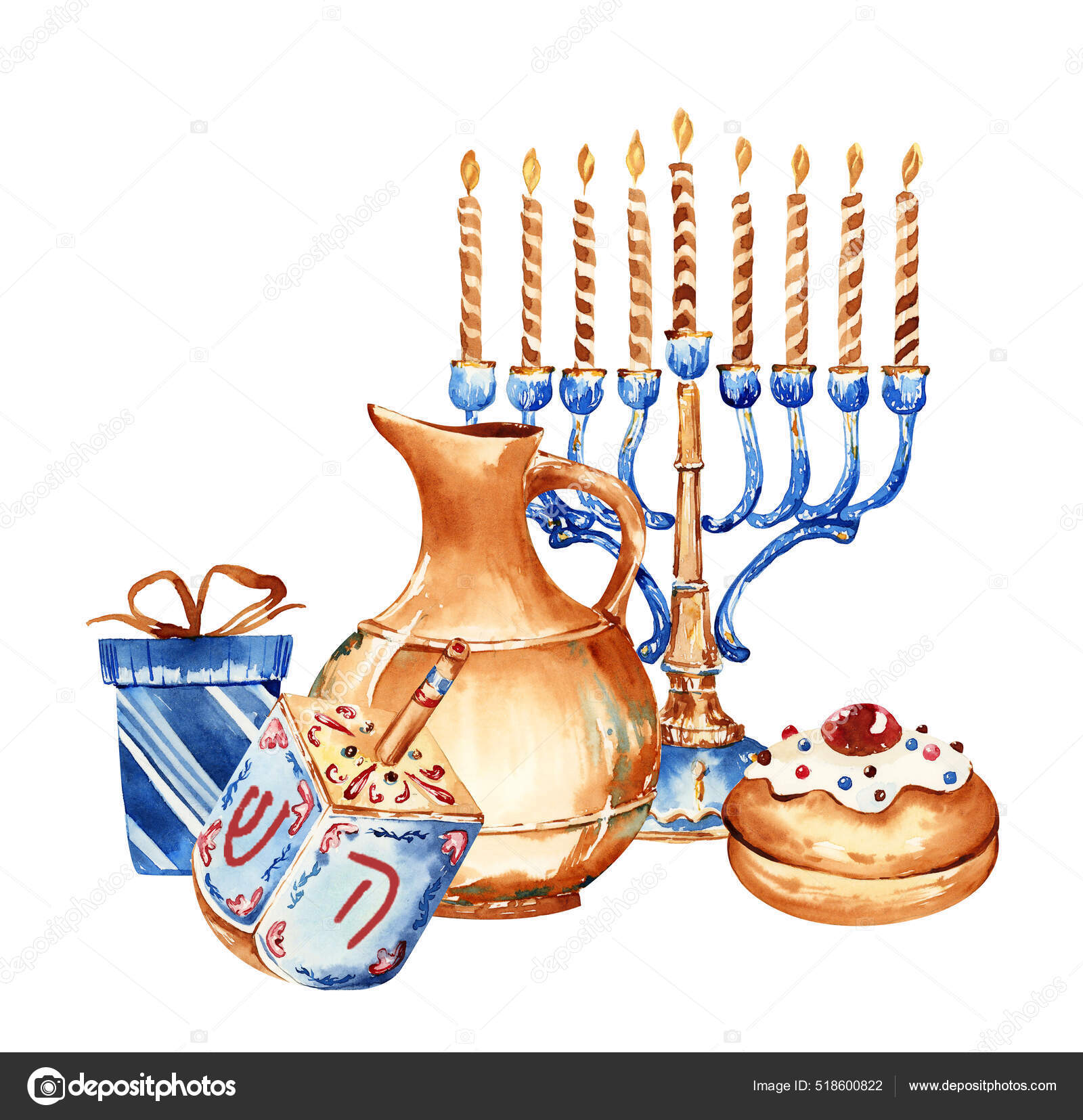 Hanukkah Dreidel Clipart
