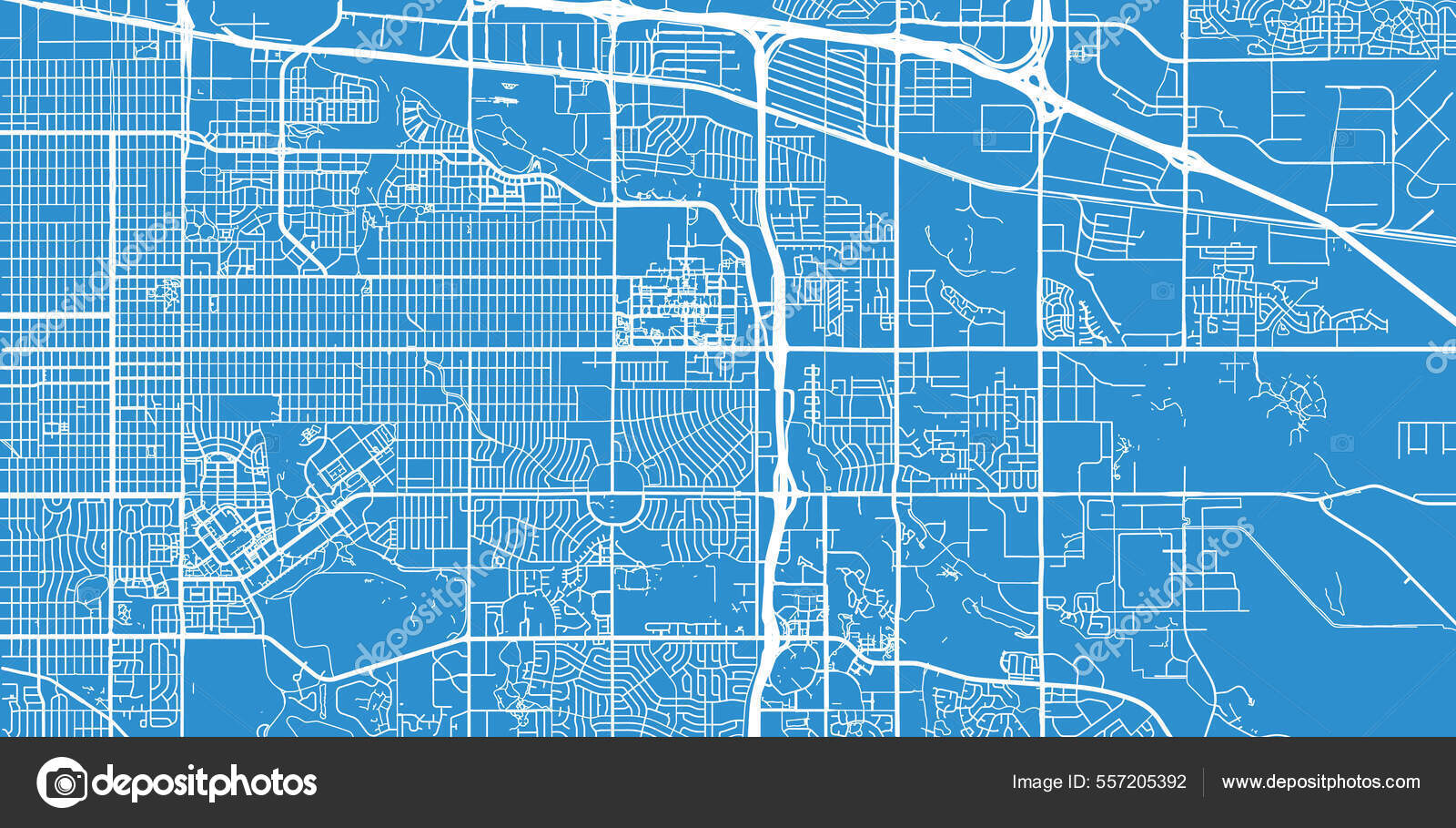 Urban vector city map of Aurora, Colorado , United States of America ...