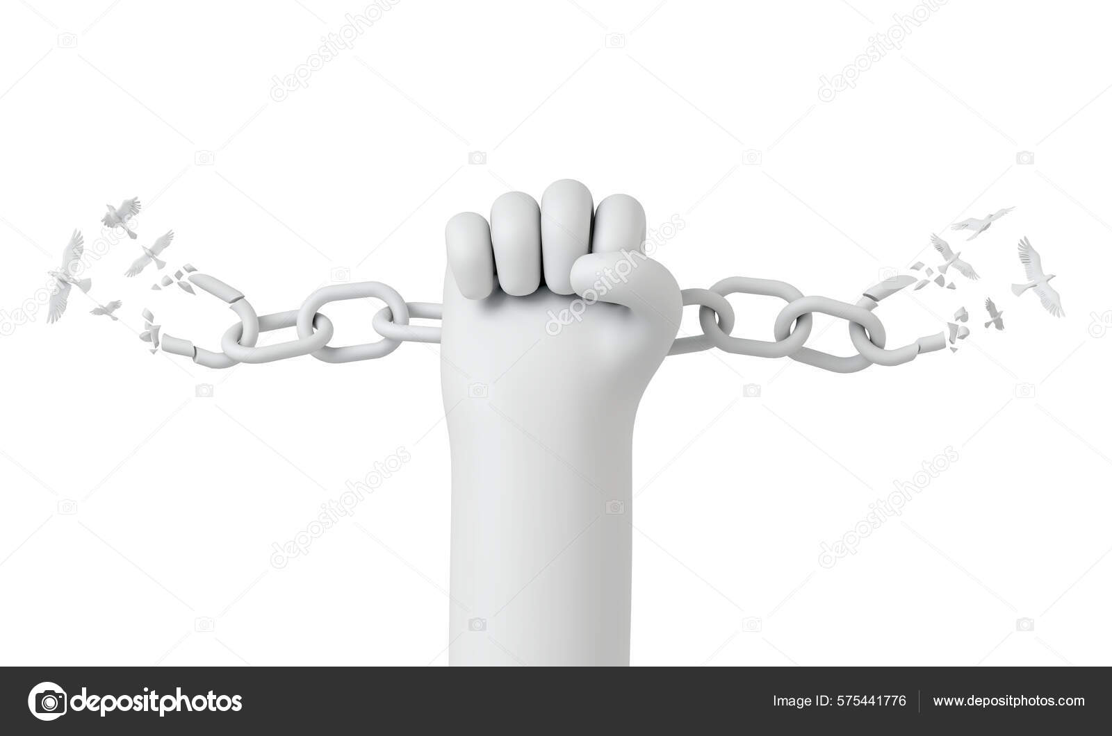 Cartoon Chains Breaking