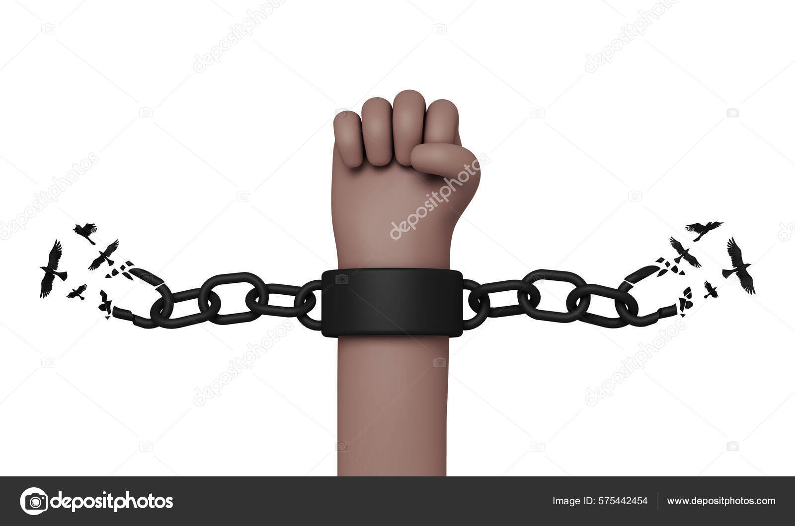 Cartoon Broken Chains