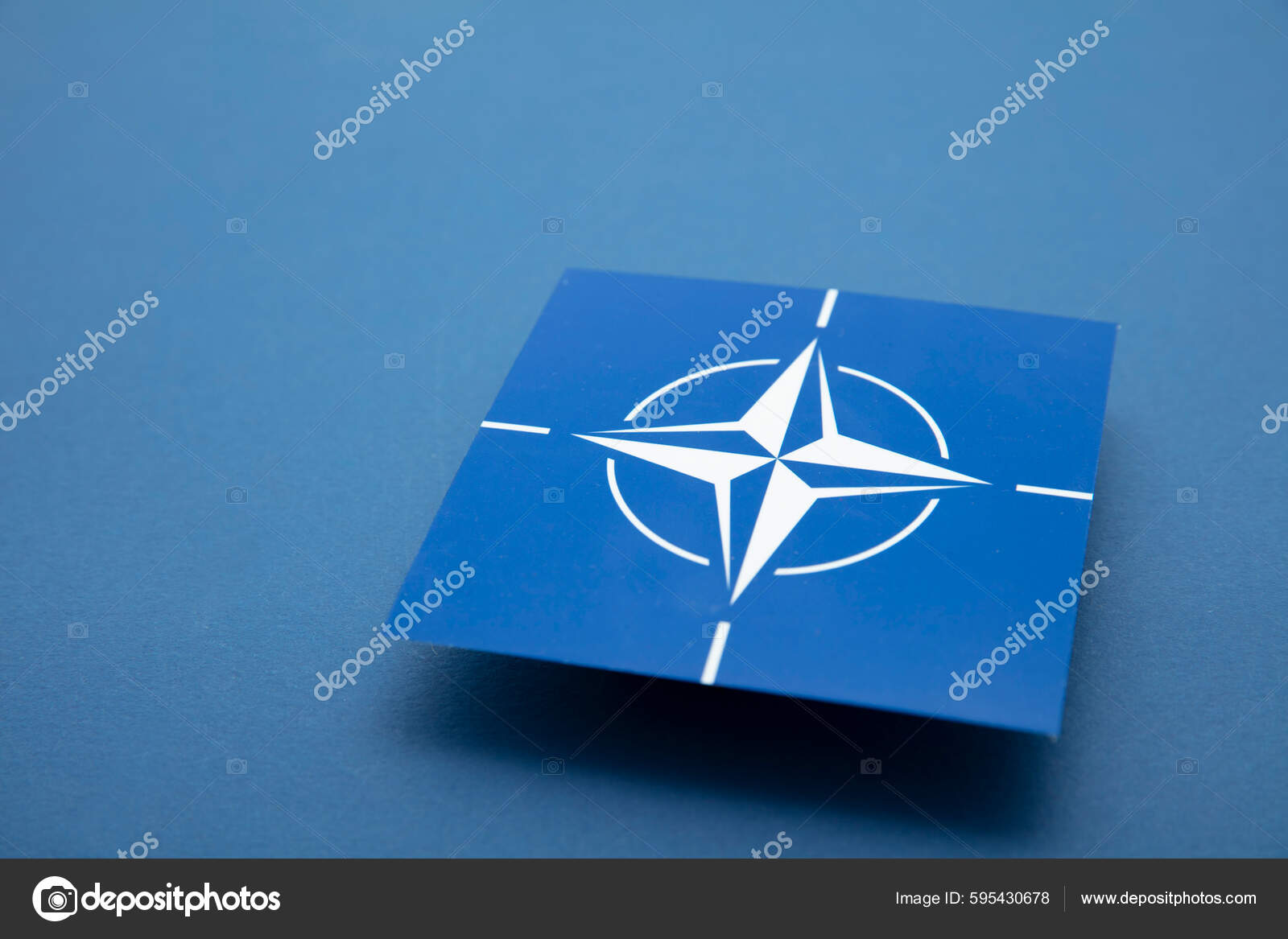 London August 2022 Nato Blue Logo Nato Military Alliance Number — Stock ...