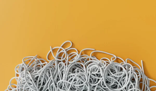 Tangled Pile String Wire Confusion Thought Process Concept Rendering ...