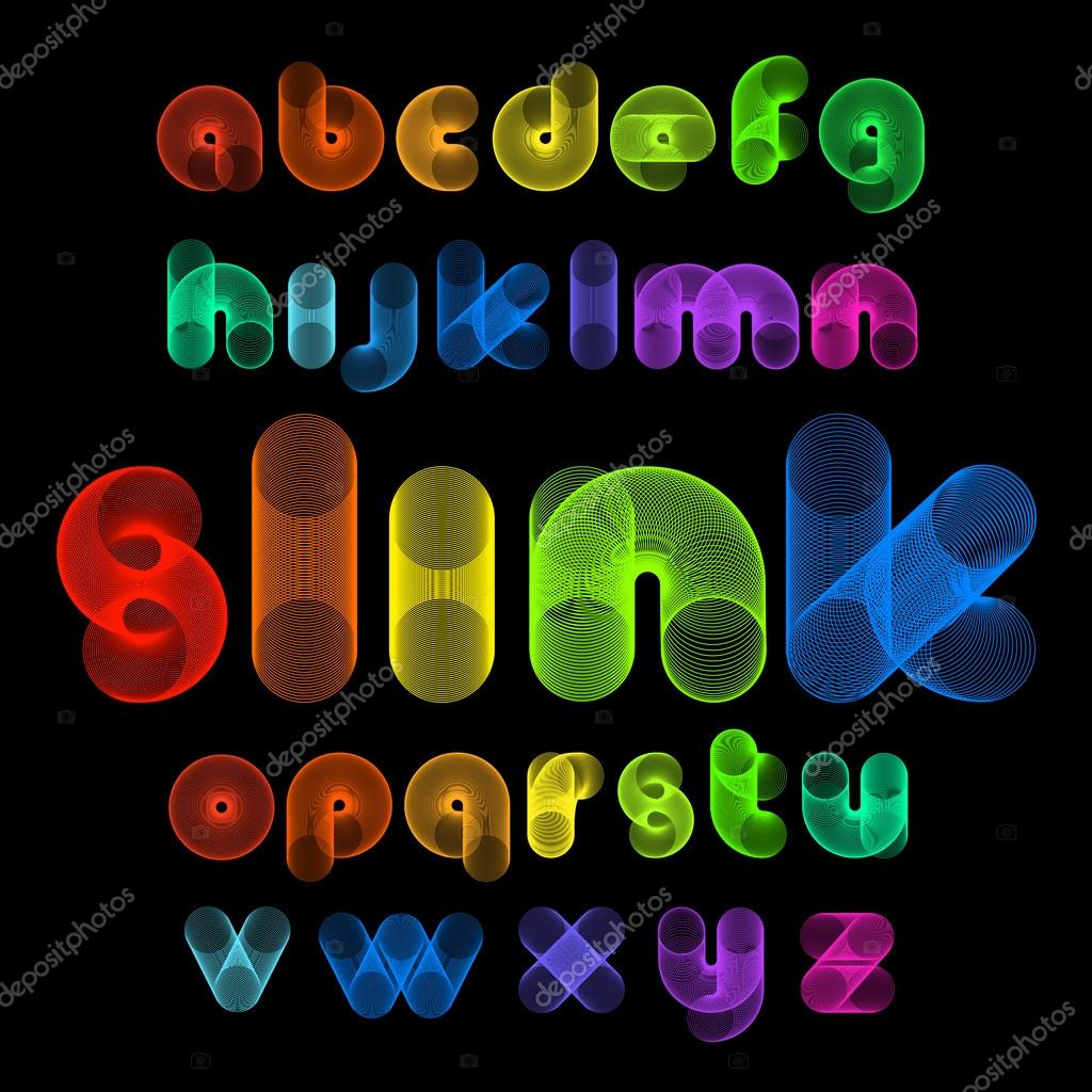 Vector Alphabet Shaped Slinks Stock Vector Image by ©yienkeat #25064259