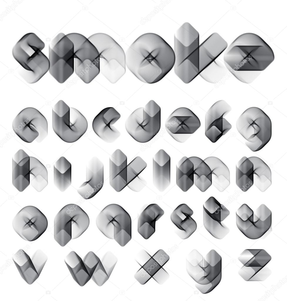 Vector Alphabet Shaped Slinks Stock Vector Image by ©yienkeat #25064279