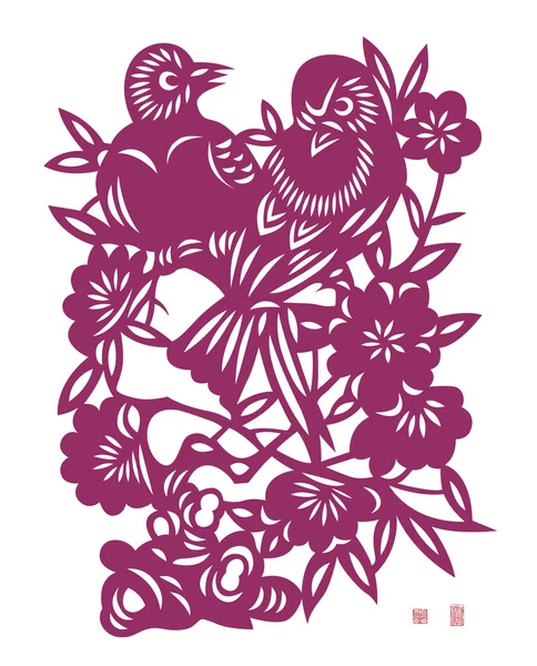 Chinese bird Vector Art Stock Images | Depositphotos