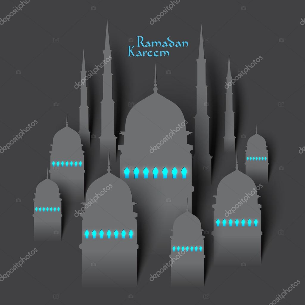 3D Paper Mosque Stock Vector by ©yienkeat 45814149